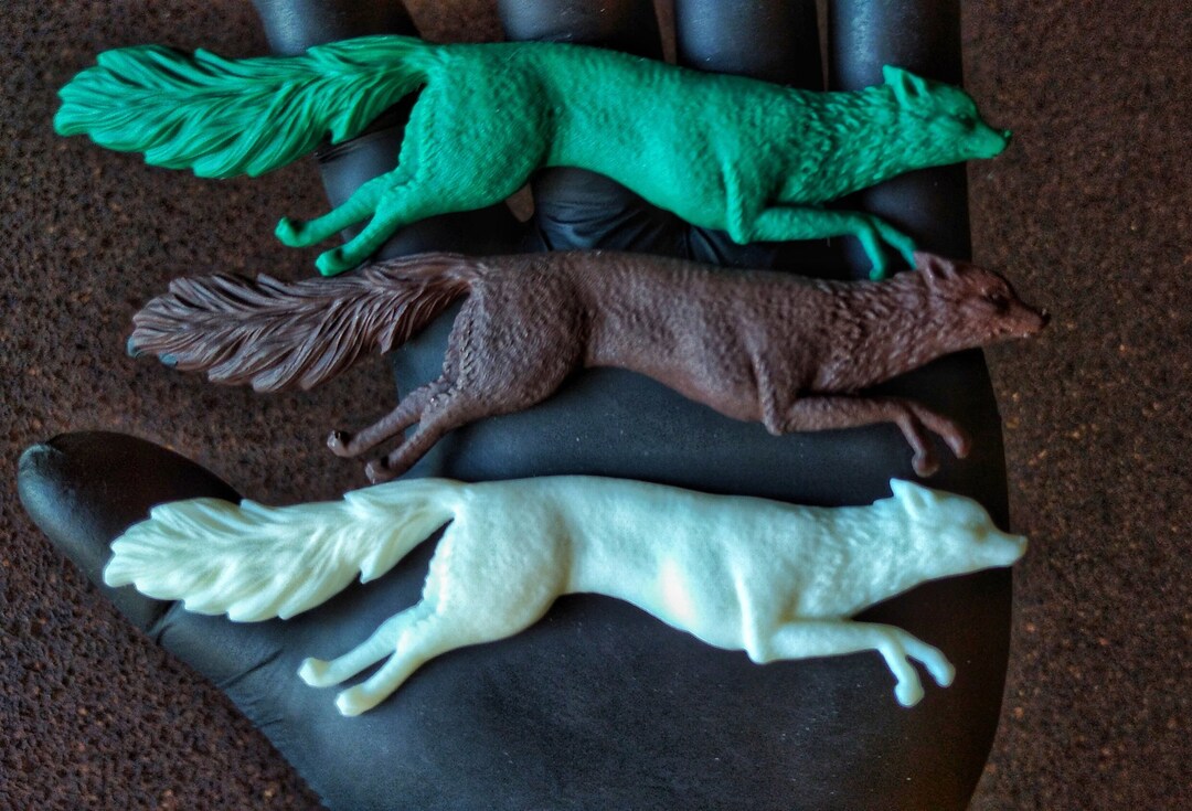 Running Fox Resin Applique | Animal Furniture Embellishment | DIY ...
