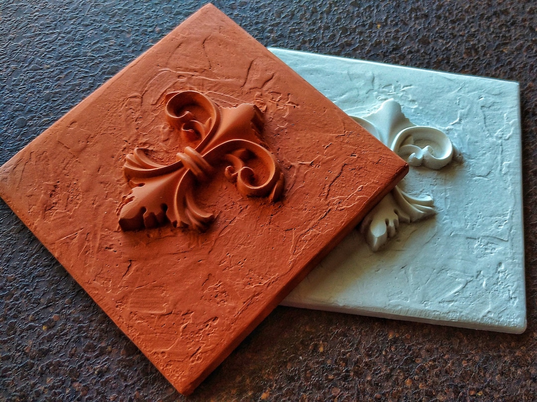 Square Decorative Vintage Chic Tiles 9.8x9.8cm (3.85inch), Tiles With ...