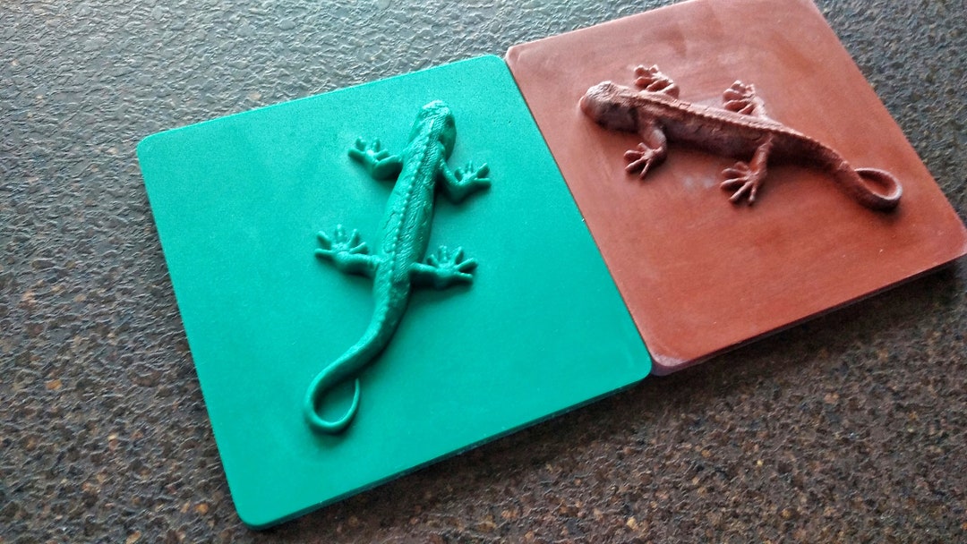 Lizard 3D Square Tile 3.9in (9.8*9.8cm), Vintage Tiles, Backsplash ...