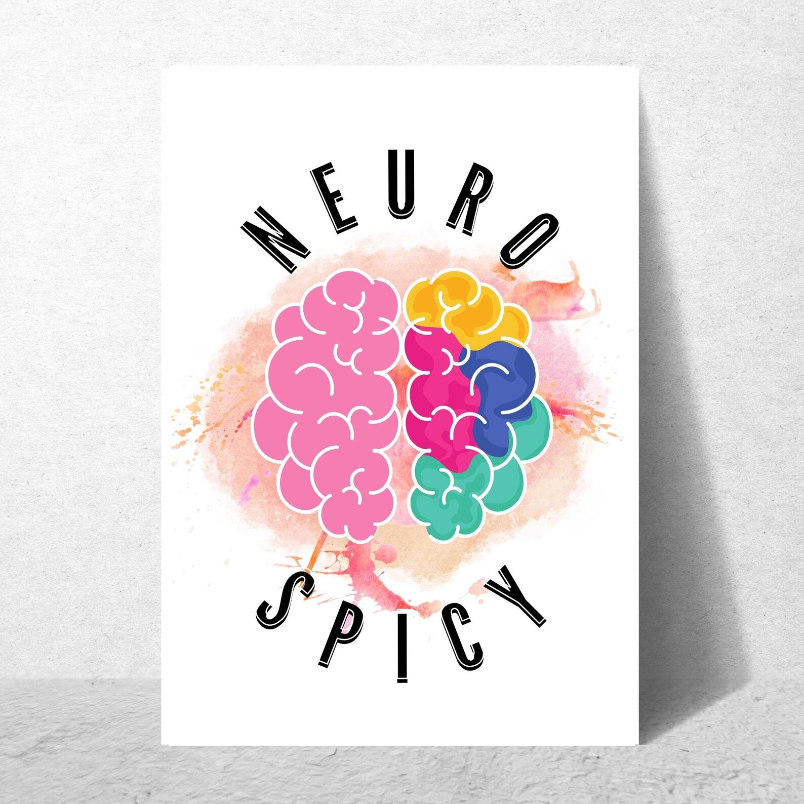 Neurospicy Wall Art ADHD Wall Art ADHD Affirmation Poster - Etsy