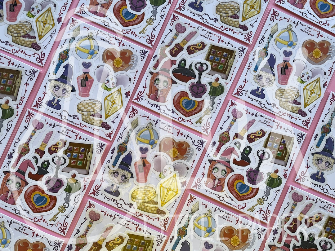 Sugar Sugar Rune / Chocola & Vanilla / Sticker Pack Both Witches ...
