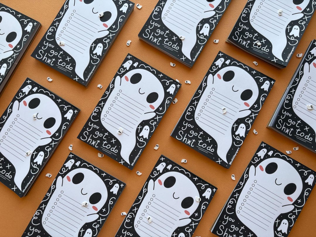 Halloween - Ghost Memo Pad / to Do List - Etsy