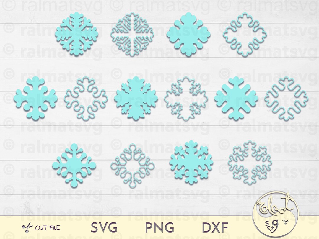 Snowflake Svg Cut File for Cricut Christmas Ornament - Etsy
