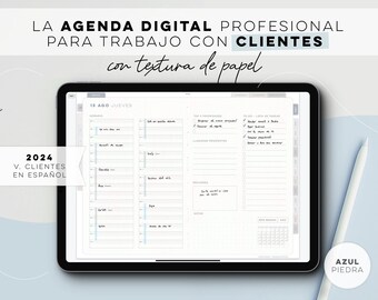 Agenda Digital Profesional 2024, Digital Planner in Spanish, Goodnotes ...