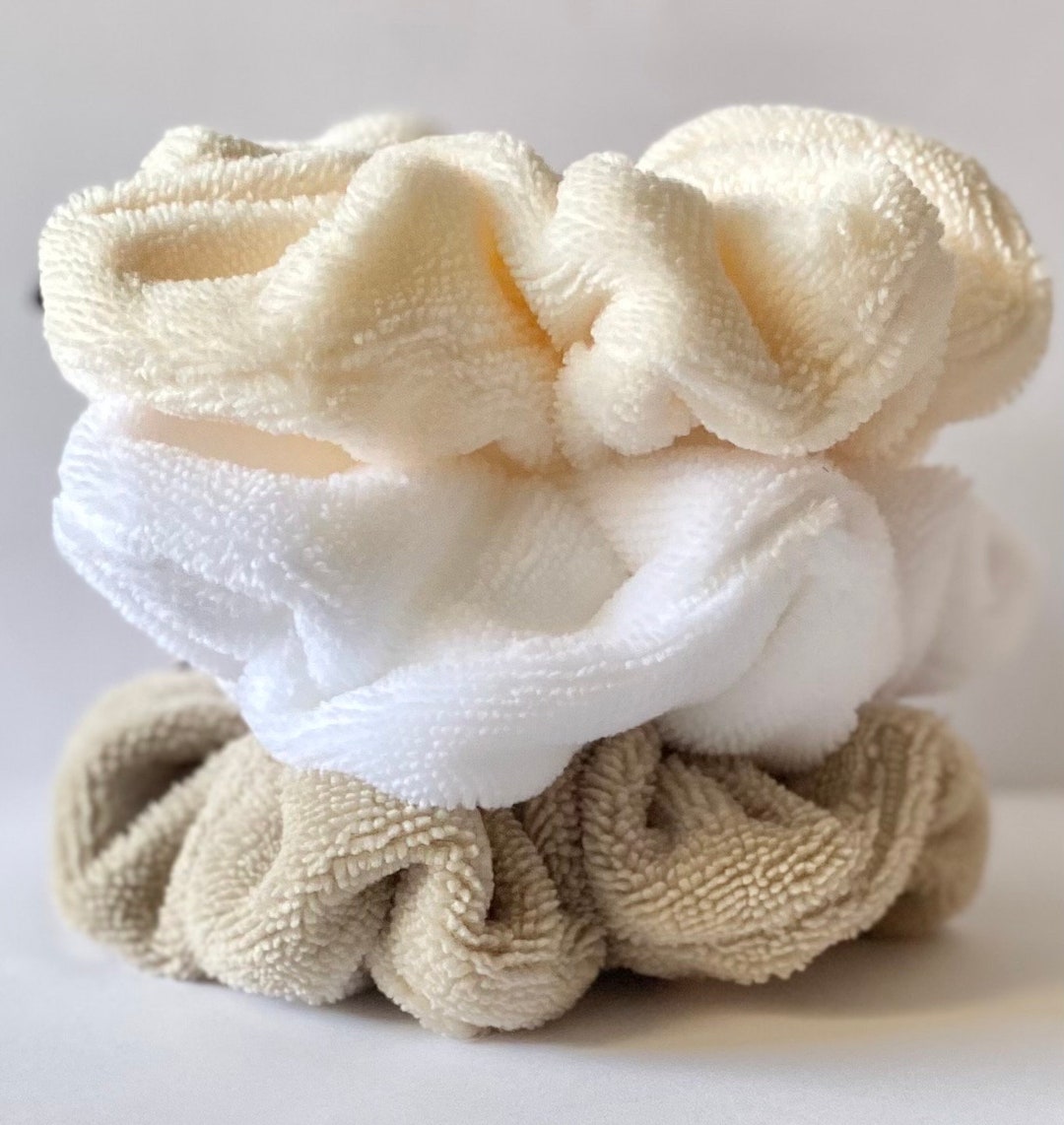NEW, Bamboo Sponge Scrunchie, Hair Scrunchie, Big Size Scrunchies, Bath ...