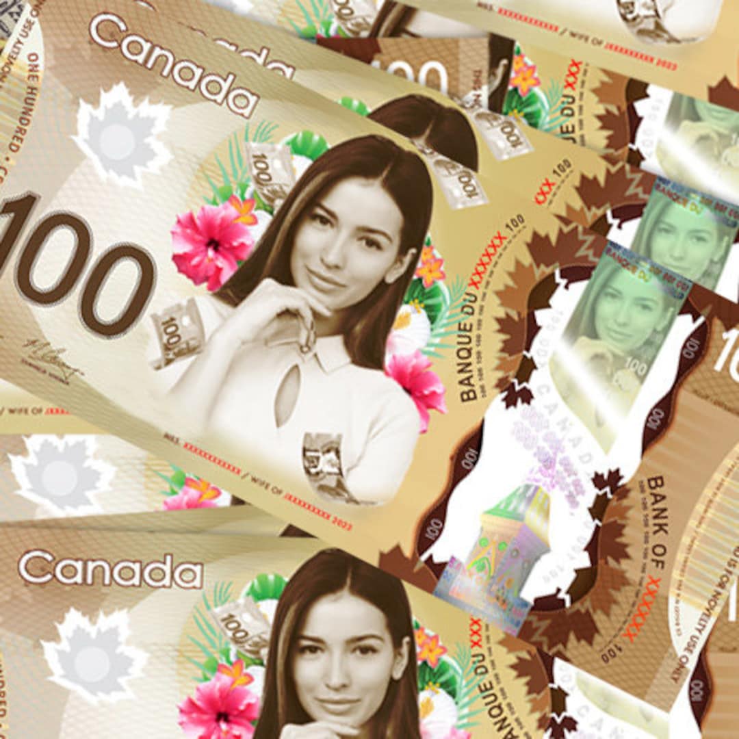 Personalized Canadian 100 Dollar Bill for Bachelorette, Birthday, Party ...