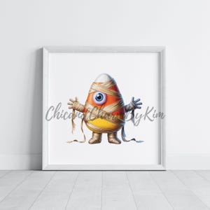 Halloween Candy Monster Clipart, Spooky Halloween Sweets PNG, Kawaii ...