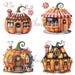 Pumpkin House Clipart, Halloween Pumpkin Cottage PNG, Haunted House ...