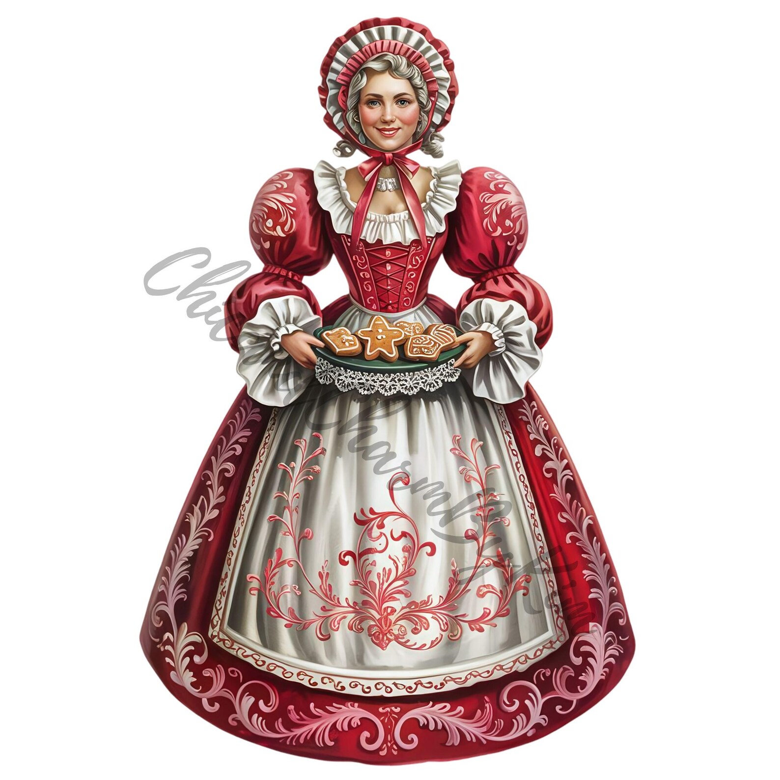Elegant Red Christmas Clipart, Vintage Truck Christmas PNG, Christmas ...