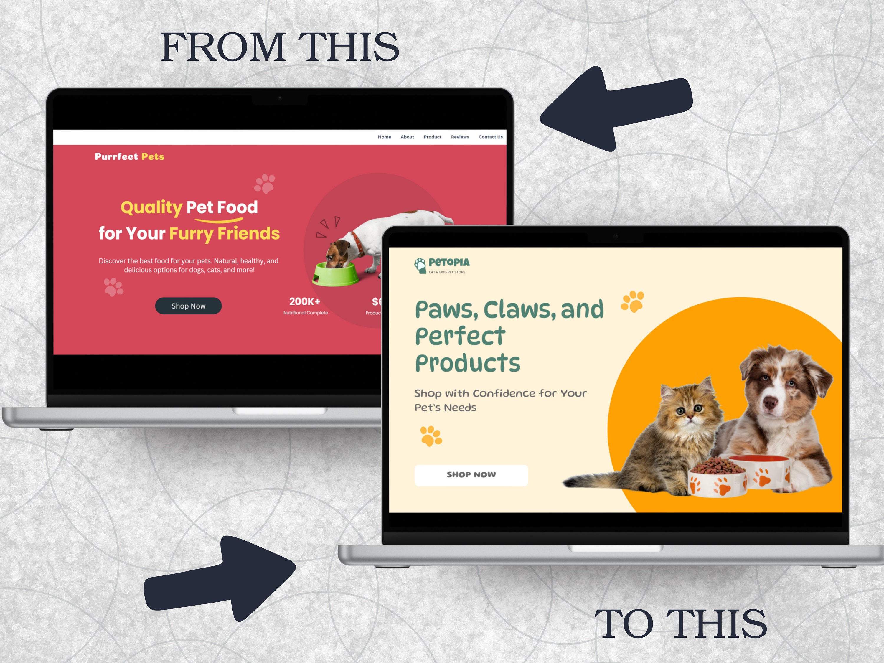 Online Pet Store Template, Canva Pet Shop Website Template, Pet Products Website Template ...
