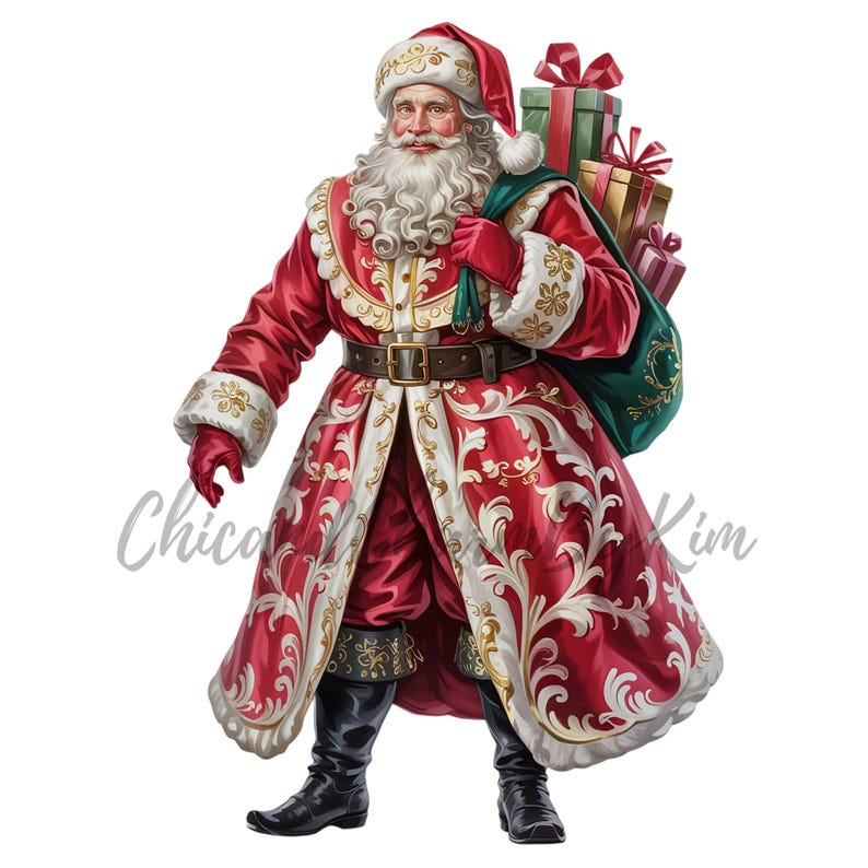 Elegant Red Christmas Clipart, Vintage Truck Christmas PNG, Christmas ...