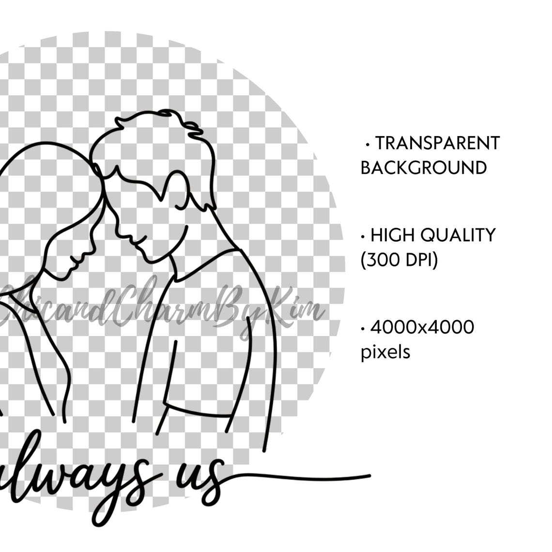 Minimalist Couple Line Art Clipart, Romantic One Line Couples, Love ...