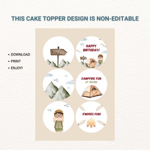 Editable Camping Birthday Invite, Kids Camping Birthday, Adventure ...