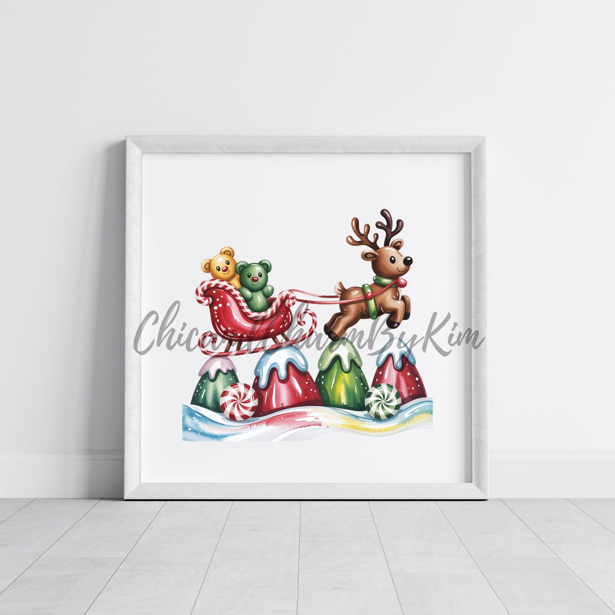 Frozen Candyland Clipart, Winter Wonderland PNG, Christmas Kingdom ...