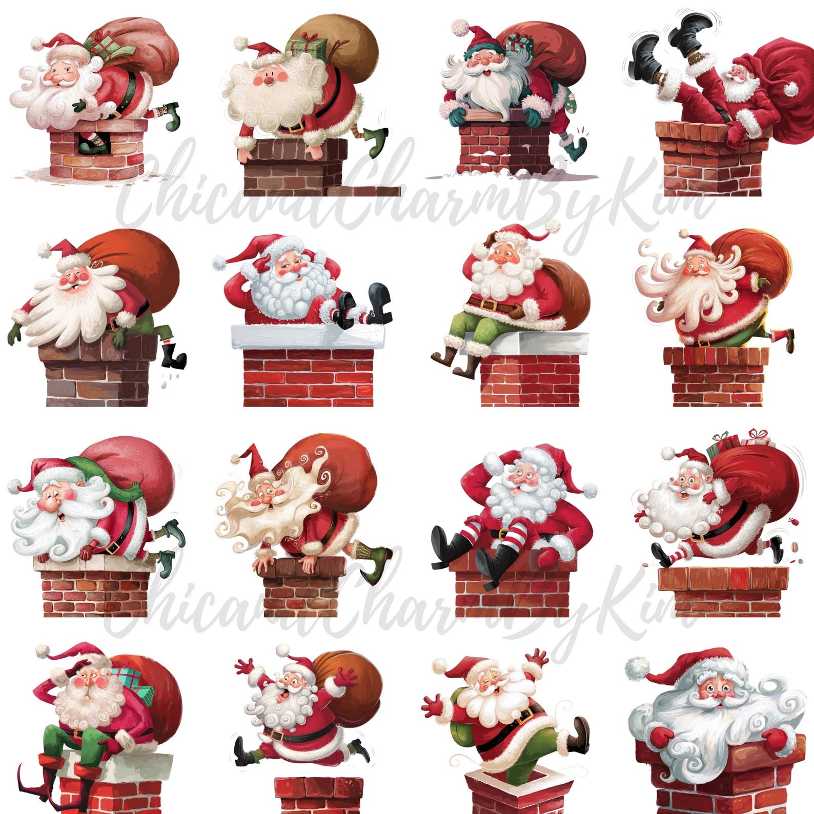 20 Funny Santa Stuck in Chimney Clipart, Santa Chimney Clipart ...