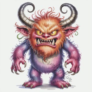 Halloween Monster Clipart Bundle, Cute Halloween Creatures, Monster ...