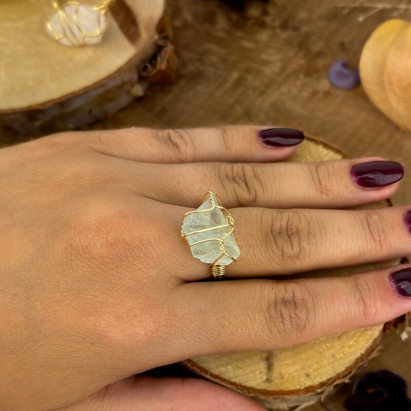 Raw Crystal Ring - Etsy