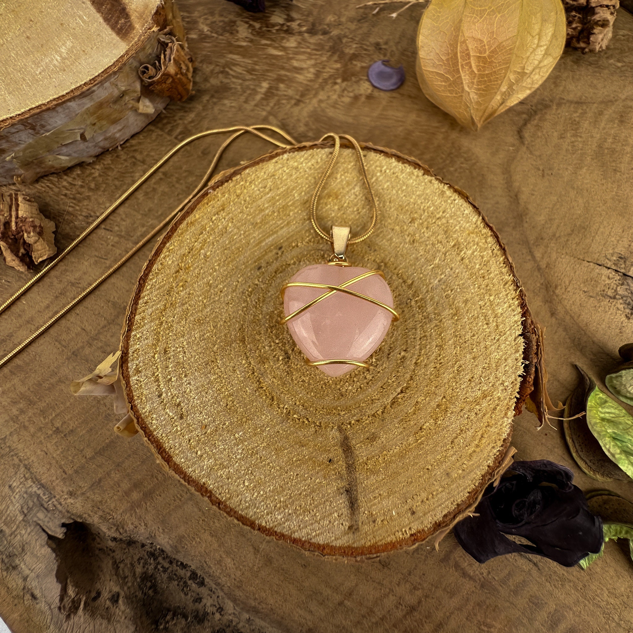 Moonstone Heart Necklace Diamond Castle Heart Charm Necklace Cute ...