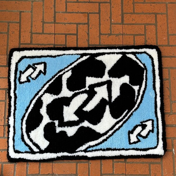 Uno Card Rug - Etsy UK