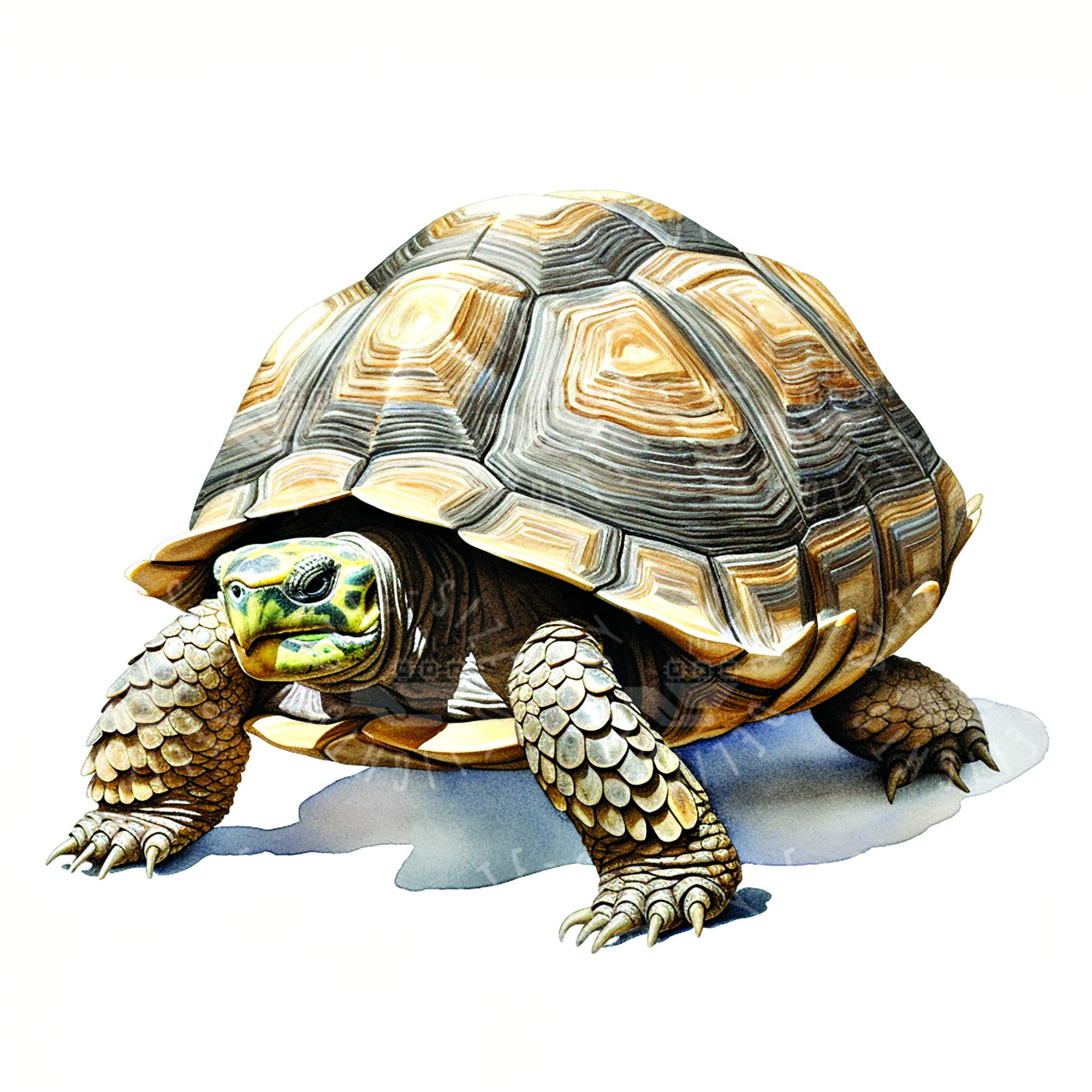 Tortoise Watercolor Clipart Ai Art Print Instant Download - Etsy