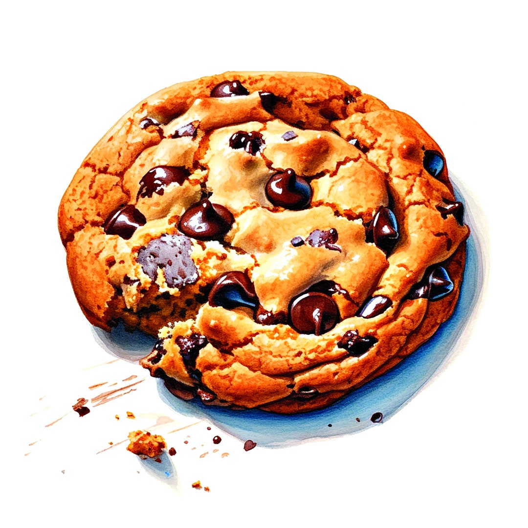 Cookie Watercolor Clipart Ai Art Print Instant Download for - Etsy UK