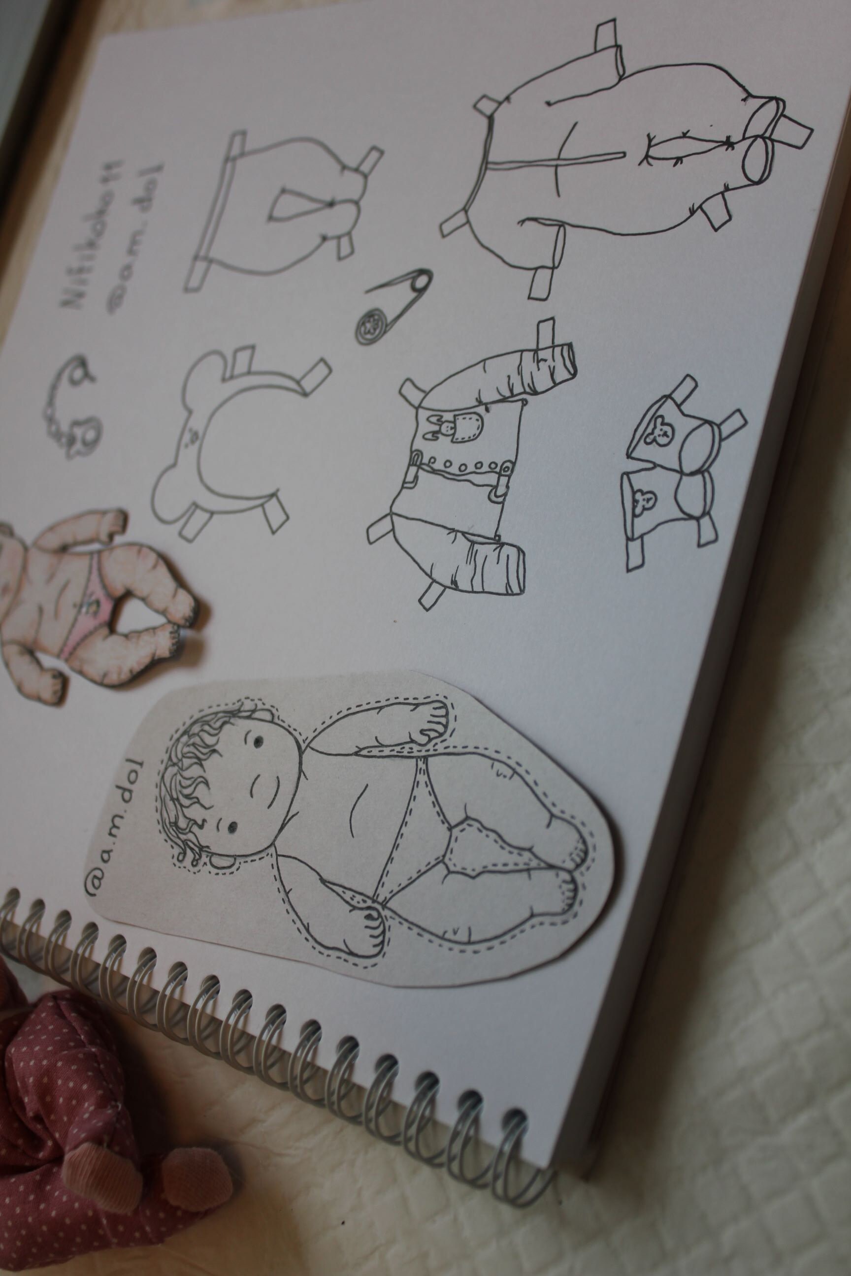 For Order Paper Doll Mini Reborn Mini Baby Doll Repaint Doll Cute ...