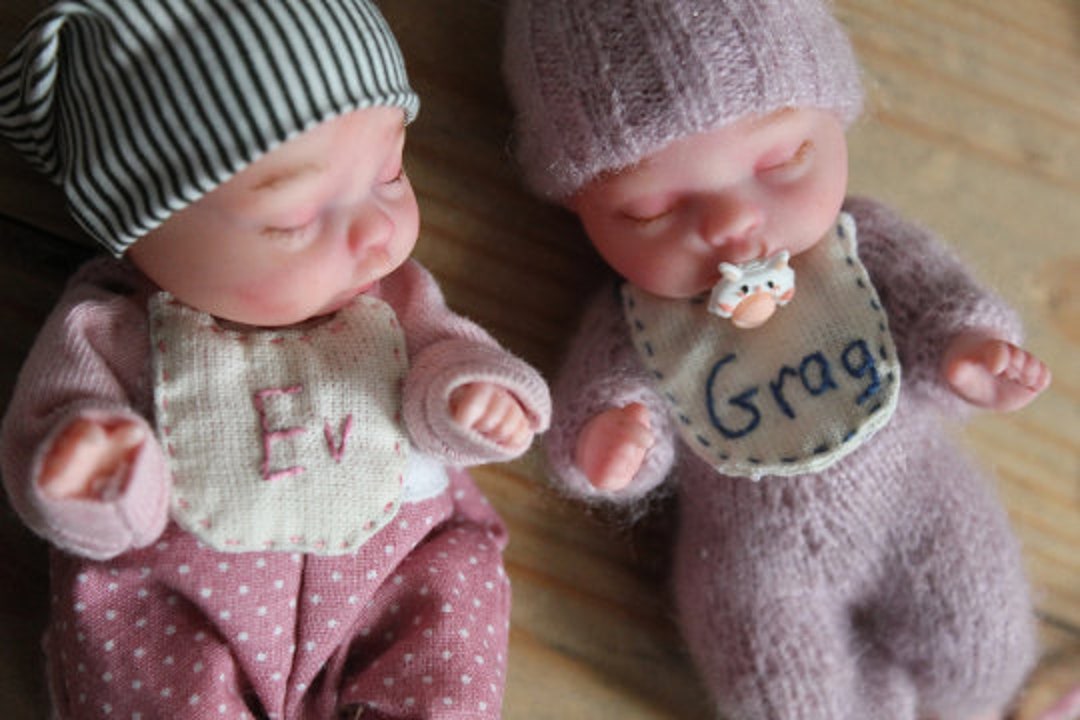 Mini Reborn Doll Bib Clothes for Doll Minireborn Pups Real Baby OOAK ...