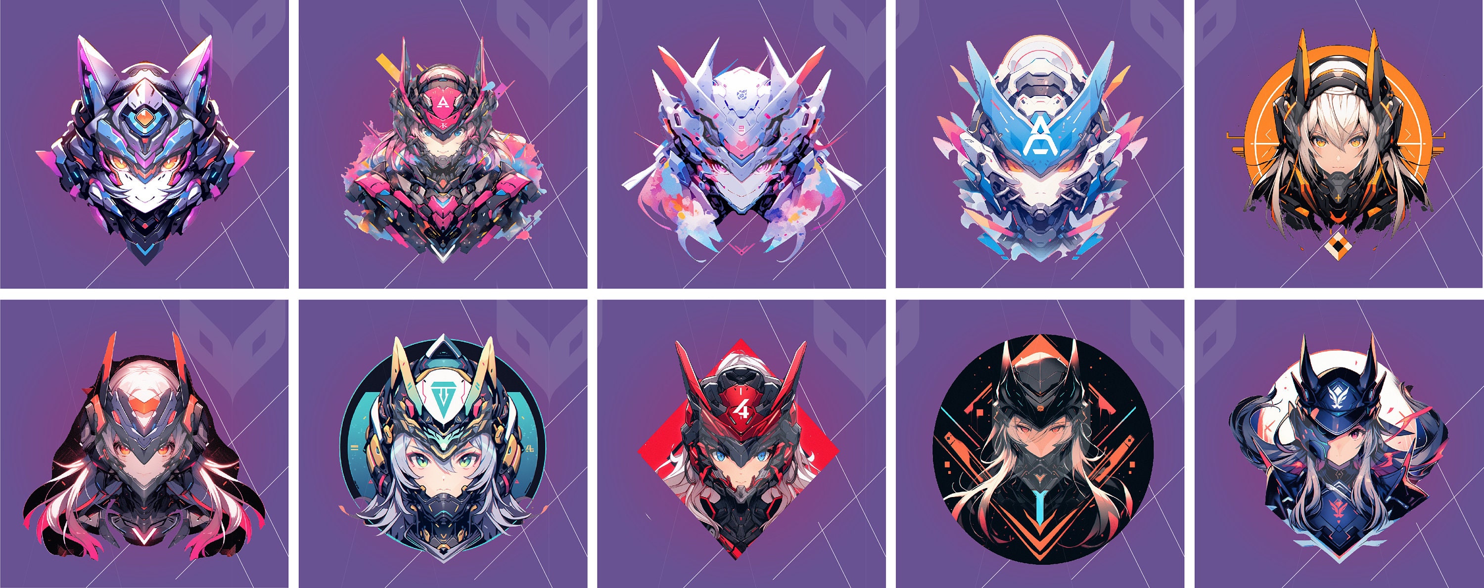 10 Mecha Girl Designlogo Styleanime Style Colorful Tee - Etsy