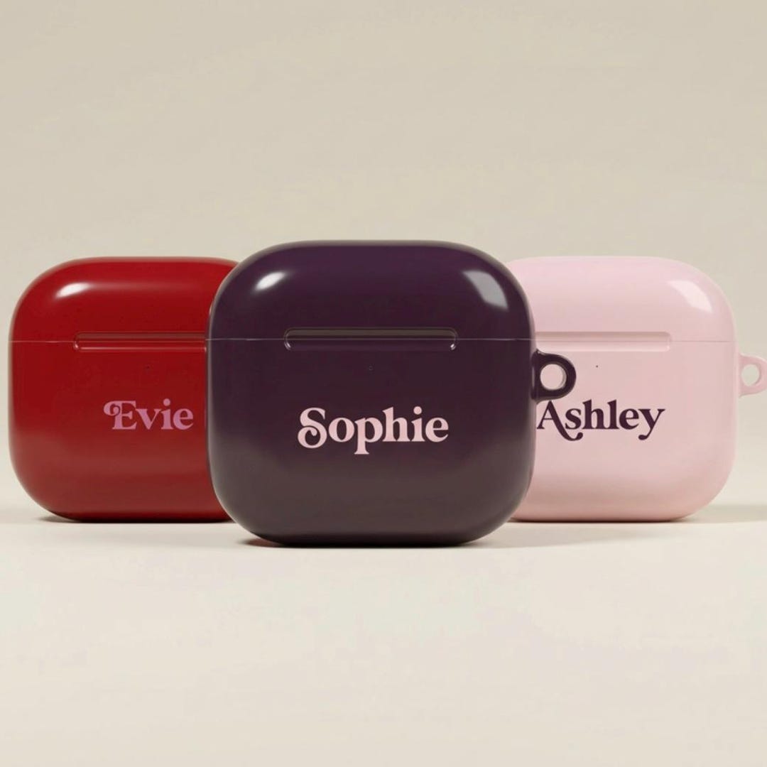 Custom AirPod 4 Case With Name Minimalist Apple Earbud Cover Aesthetic ...