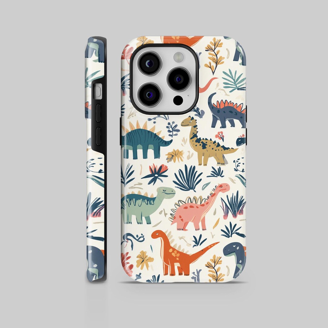 Dinosaur Phone Case Jurassic TOUGH Cover for iPhone 16 Pro Max, 15 Plus ...