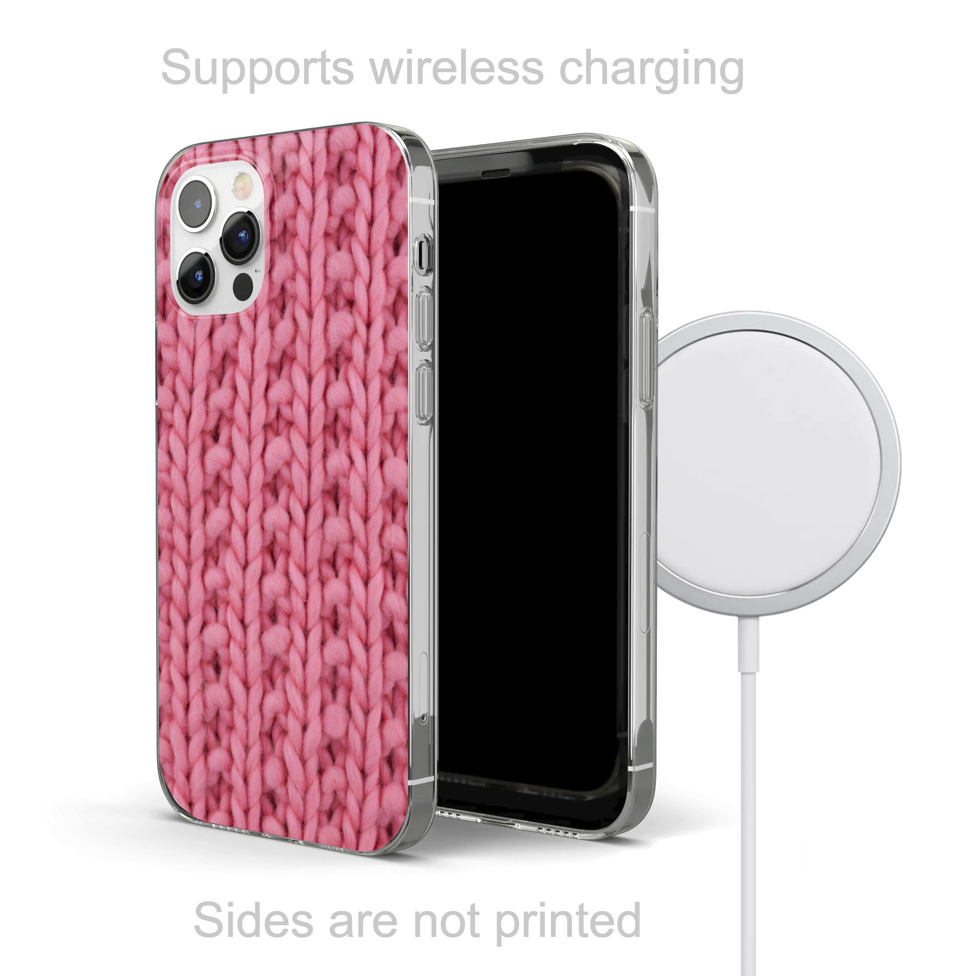 Knitting Pattern Phone Case Yarn Cover for iPhone 15pro, 14, 13, 12, 11 ...