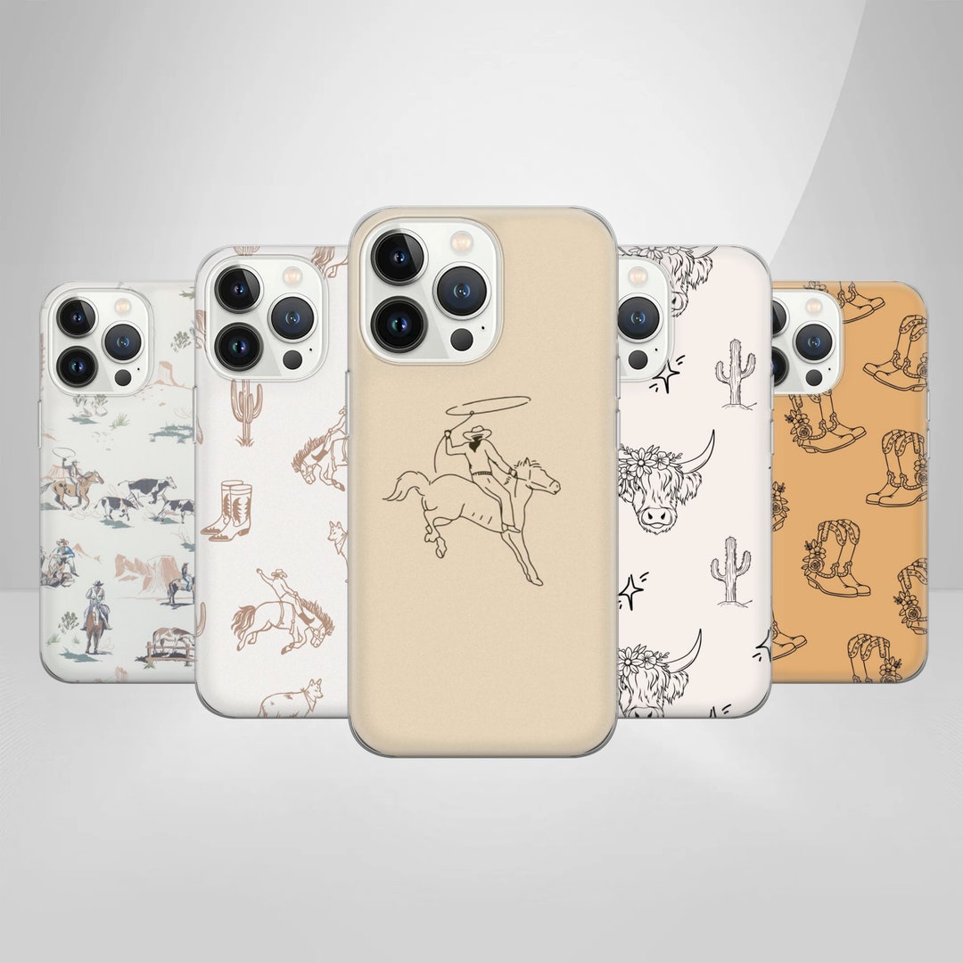 Western Cowboy Phone Case Rodeo Cover Fit for iPhone 15 Pro Max, 14 ...