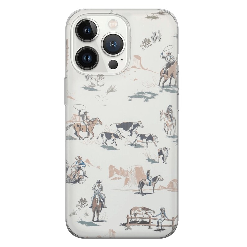 Western Cowboy Phone Case Rodeo Cover Fit for iPhone 15 Pro Max, 14 ...