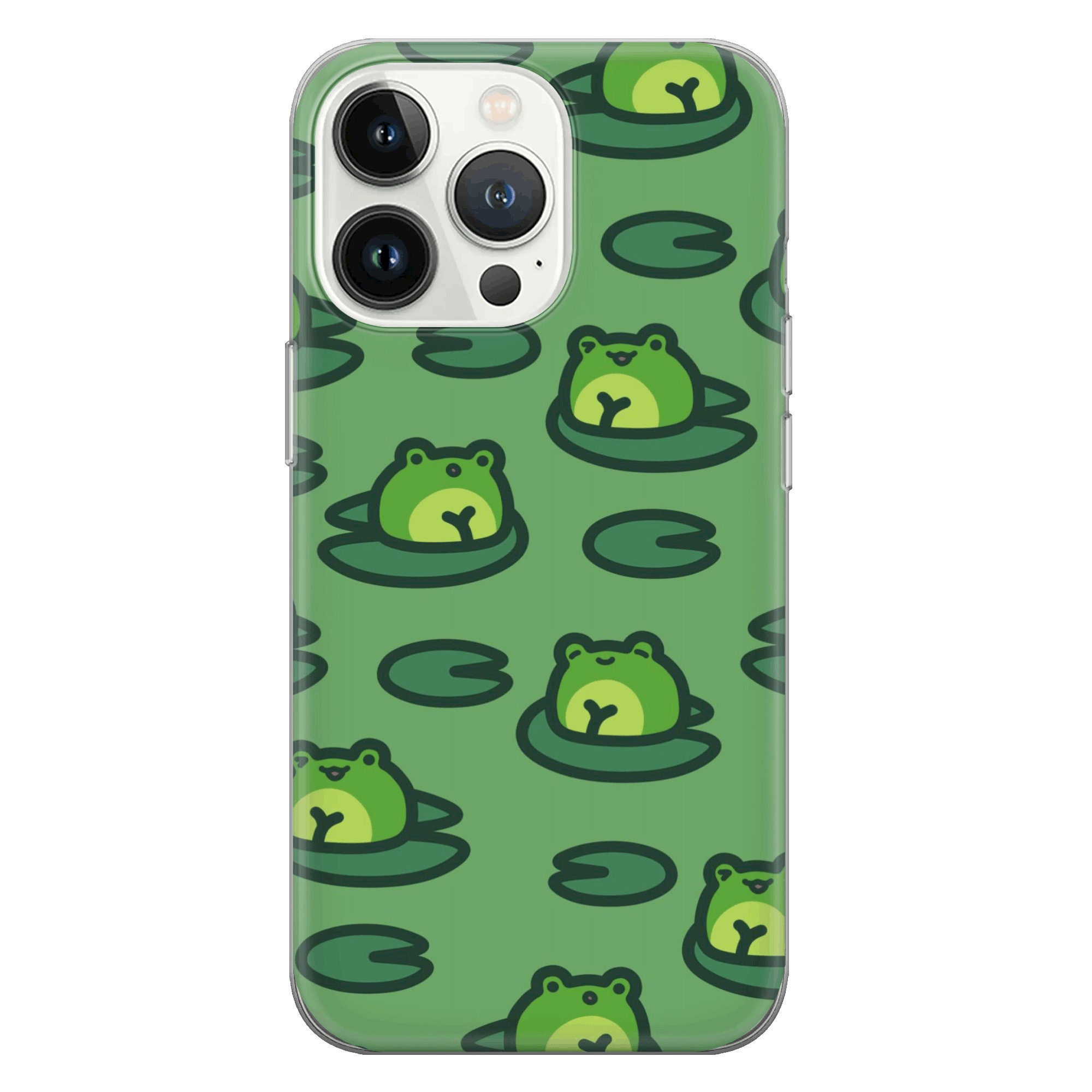 Cute Frog Phone Case Amphibian Cover Fit for iPhone 15 Pro Max, 14 Plus ...