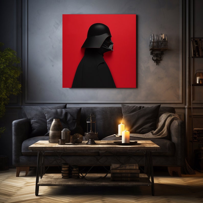 Darth Vader Canvas Art, Sith Lord Digital Painting, Star Wars Wall ...
