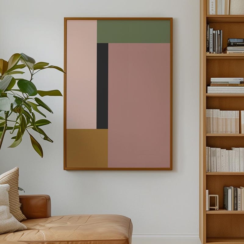 Color Block Art - Etsy