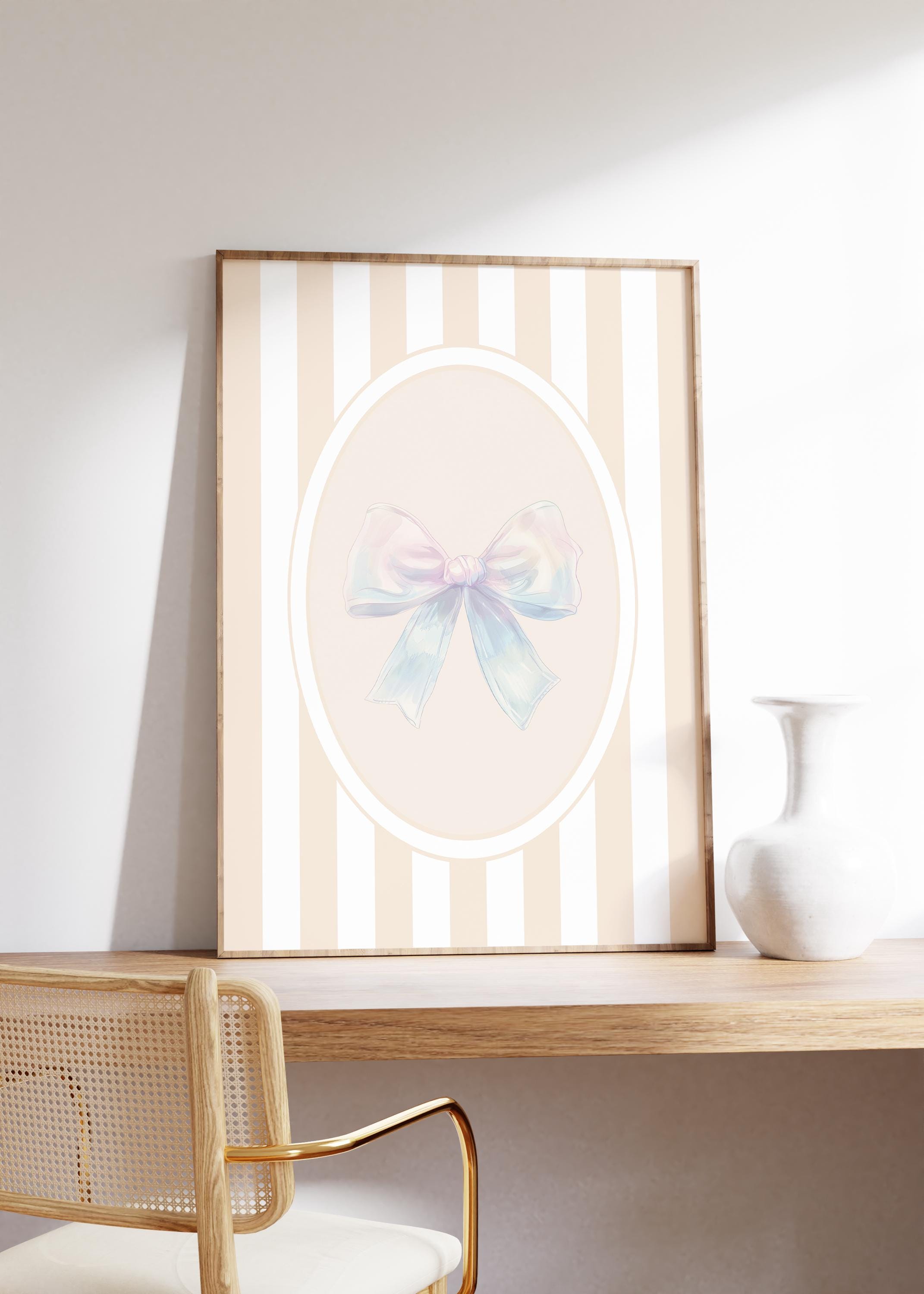 Trendy Bow Wall Art - Aesthetic Preppy & Cottagecore Room Decor ...