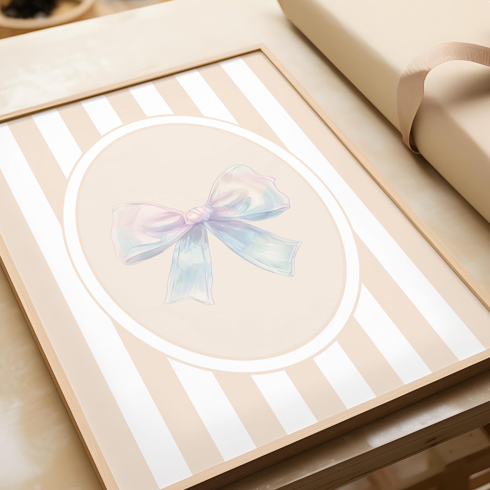 Trendy Bow Wall Art - Aesthetic Preppy & Cottagecore Room Decor ...