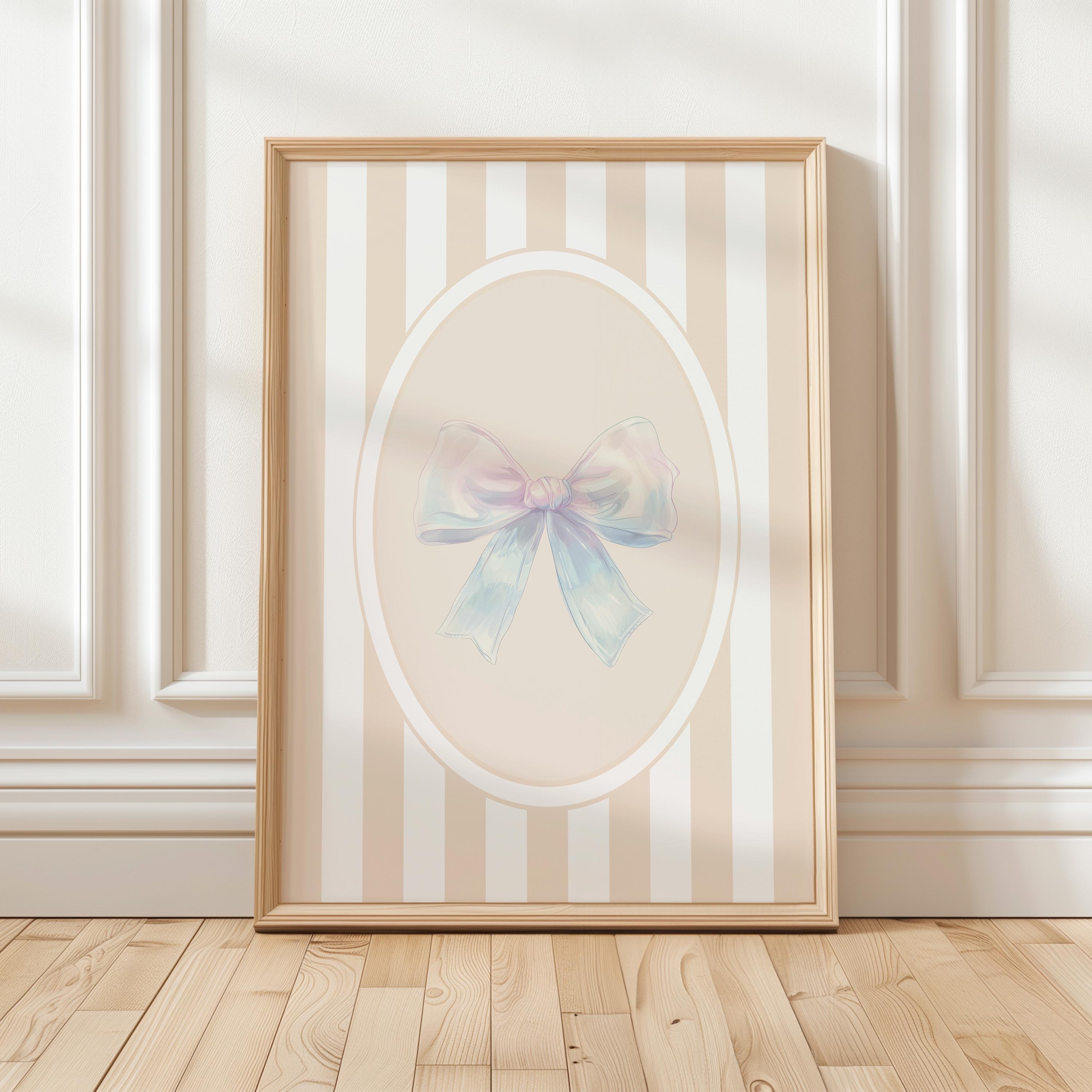 Trendy Bow Wall Art - Aesthetic Preppy & Cottagecore Room Decor ...