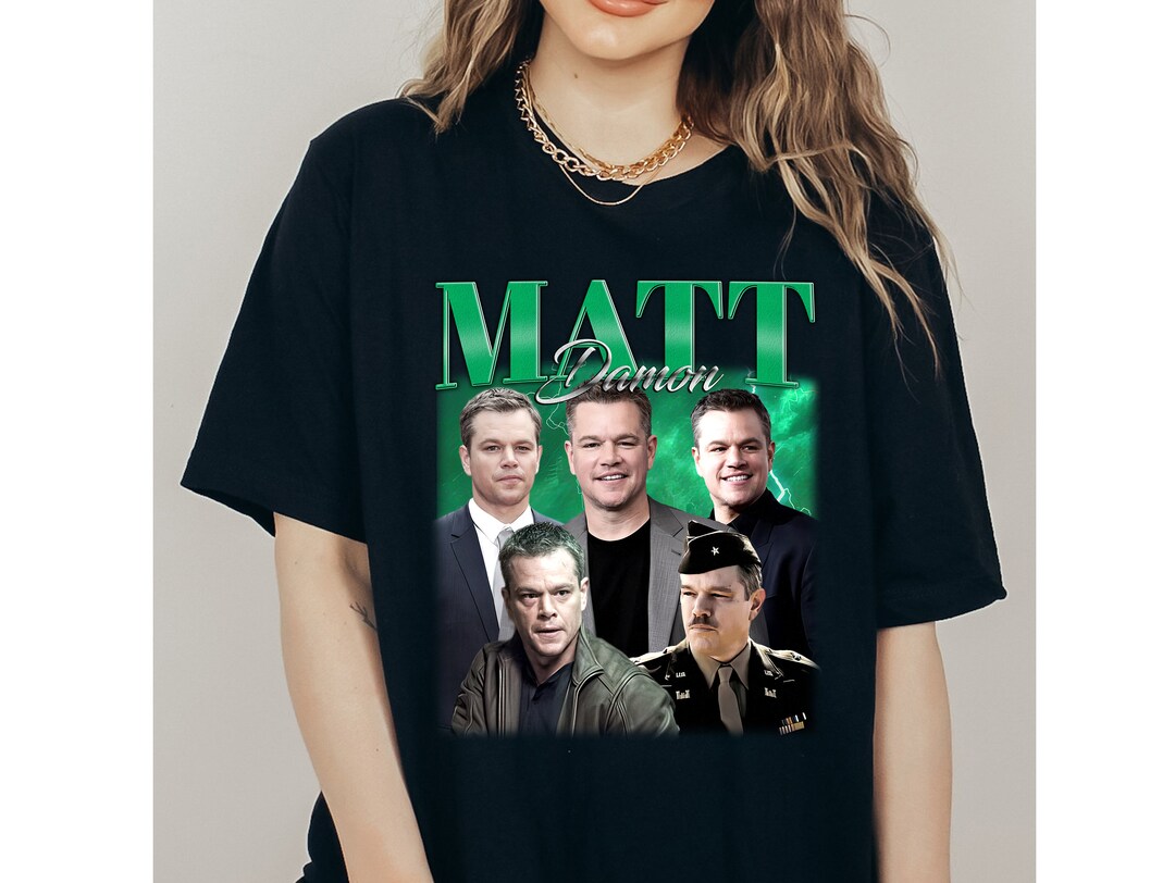 Matt Damon Hoodie, Matt Damon Shirt, Matt Damon Tee, Matt Damon Unisex ...