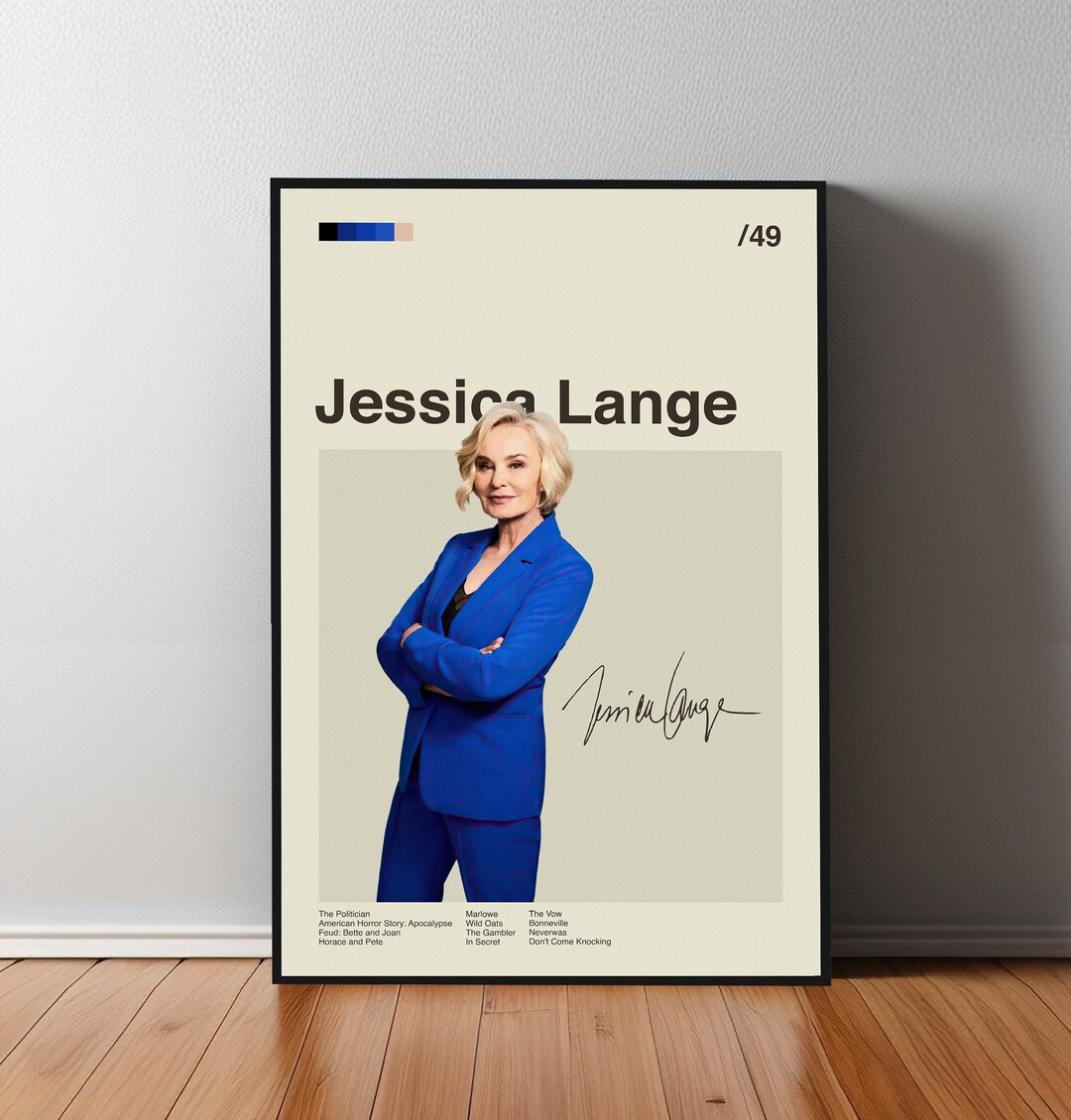 Jessica Lange Poster, Retro Movie Poster, Abstract Poster, Retro Poster ...