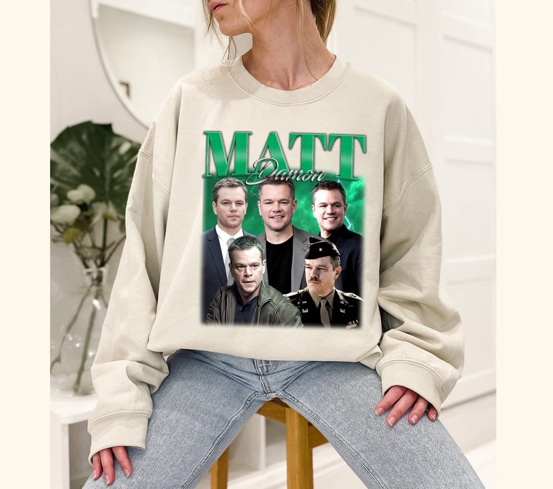 Matt Damon Hoodie, Matt Damon Shirt, Matt Damon Tee, Matt Damon Unisex ...