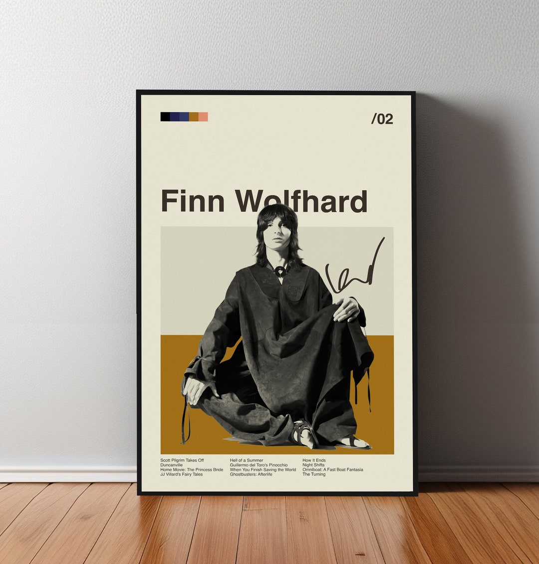 Finn Wolfhard Poster, Retro Movie Poster, Abstract Poster, Retro Poster ...