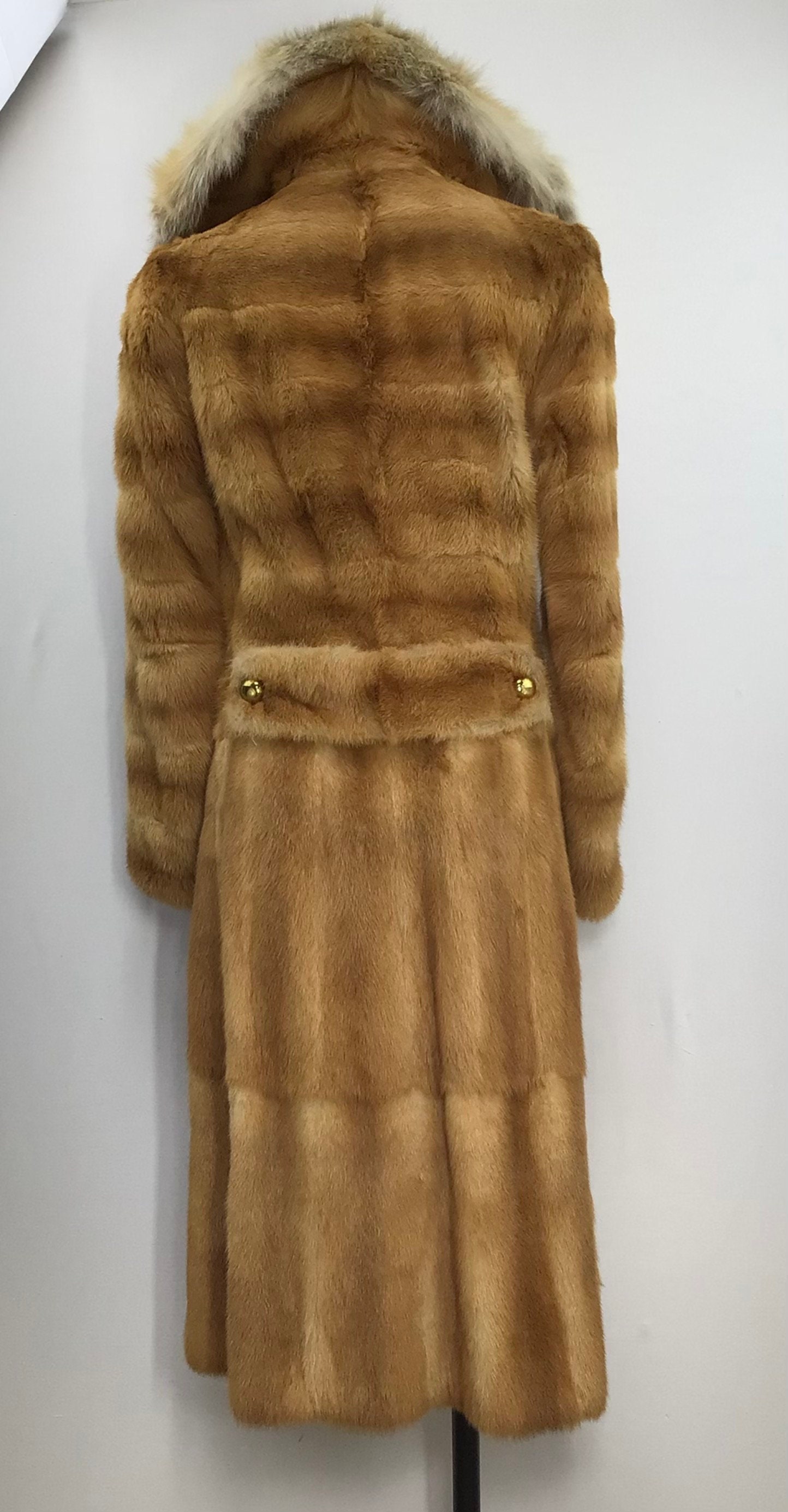 Gorgeous Rare Vintage Red Fox Fur Full Length Ladies Coat Circa 1970s ...