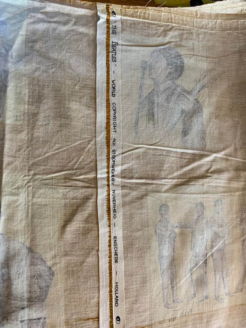 Original Vintage Rare Beatles Curtain Fabric - Etsy