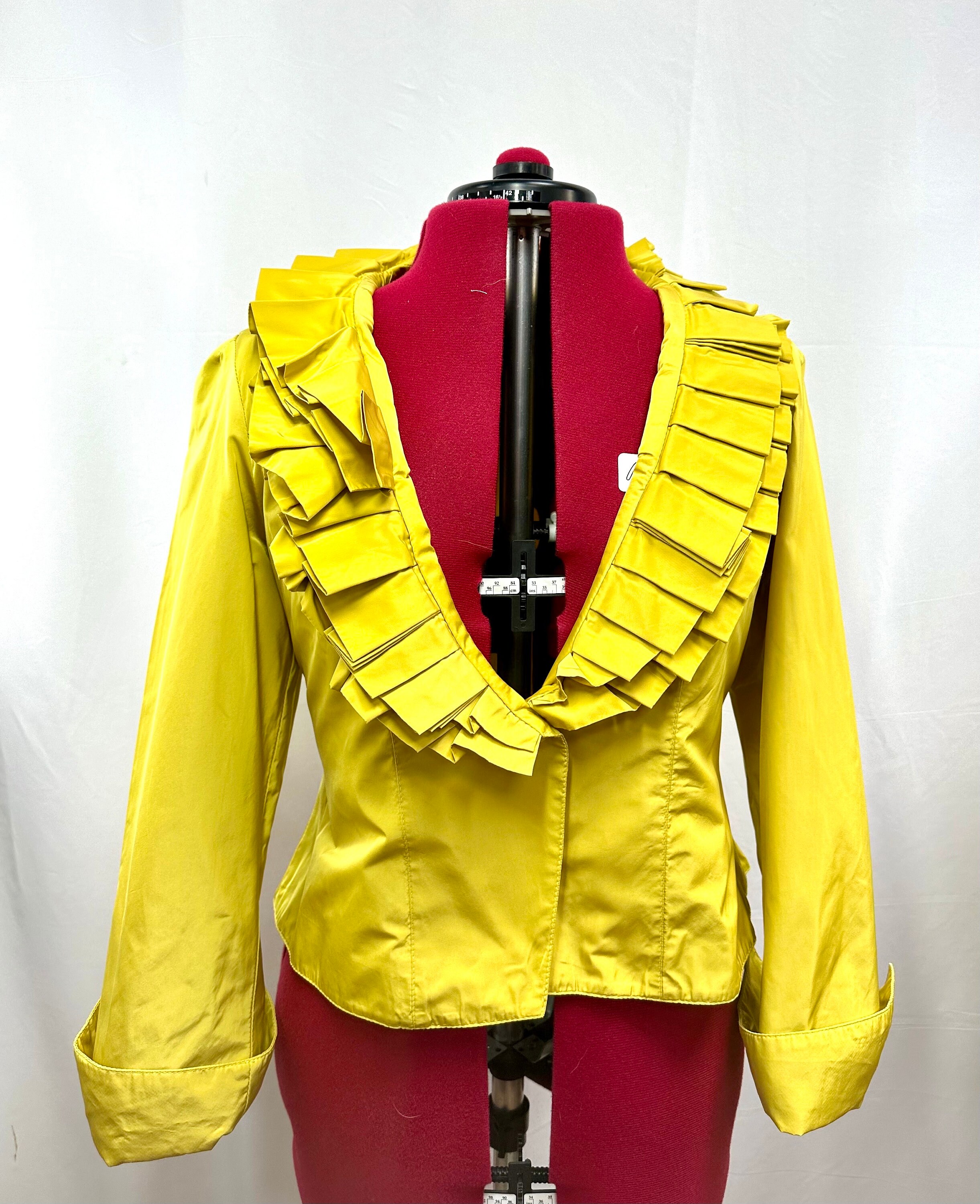 Extremely Stricking Special Satin Jacket by Speziale per Una Saffron ...