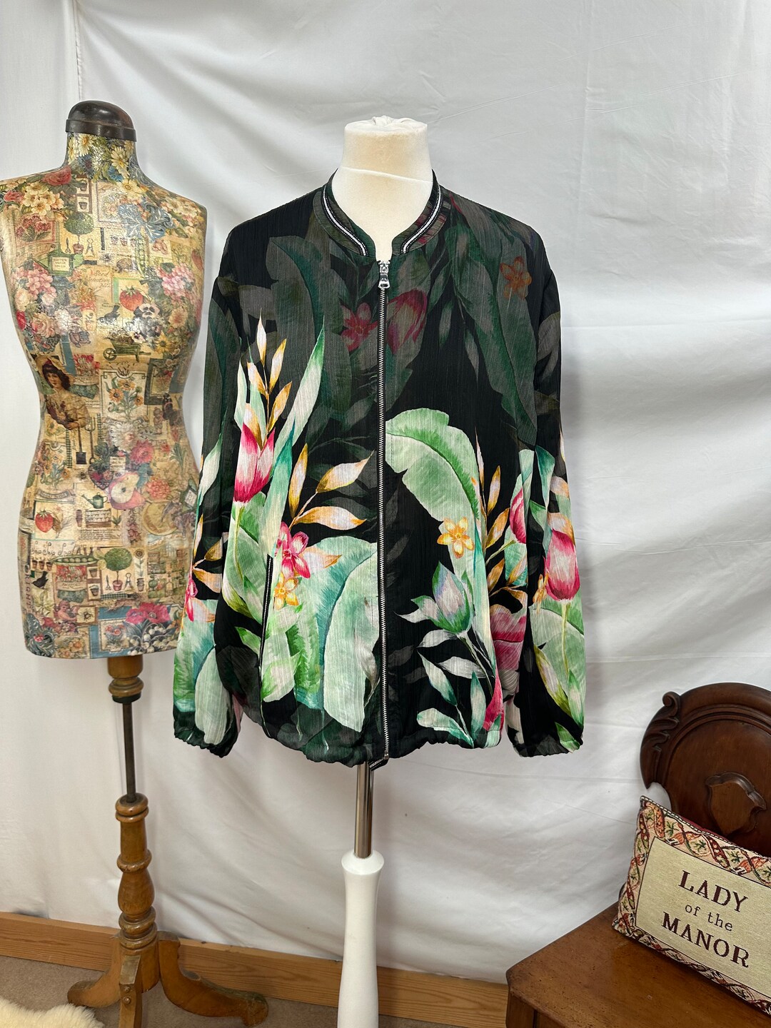 Vintage Gerry Webber Floral Soft Bomber Jacket - Etsy