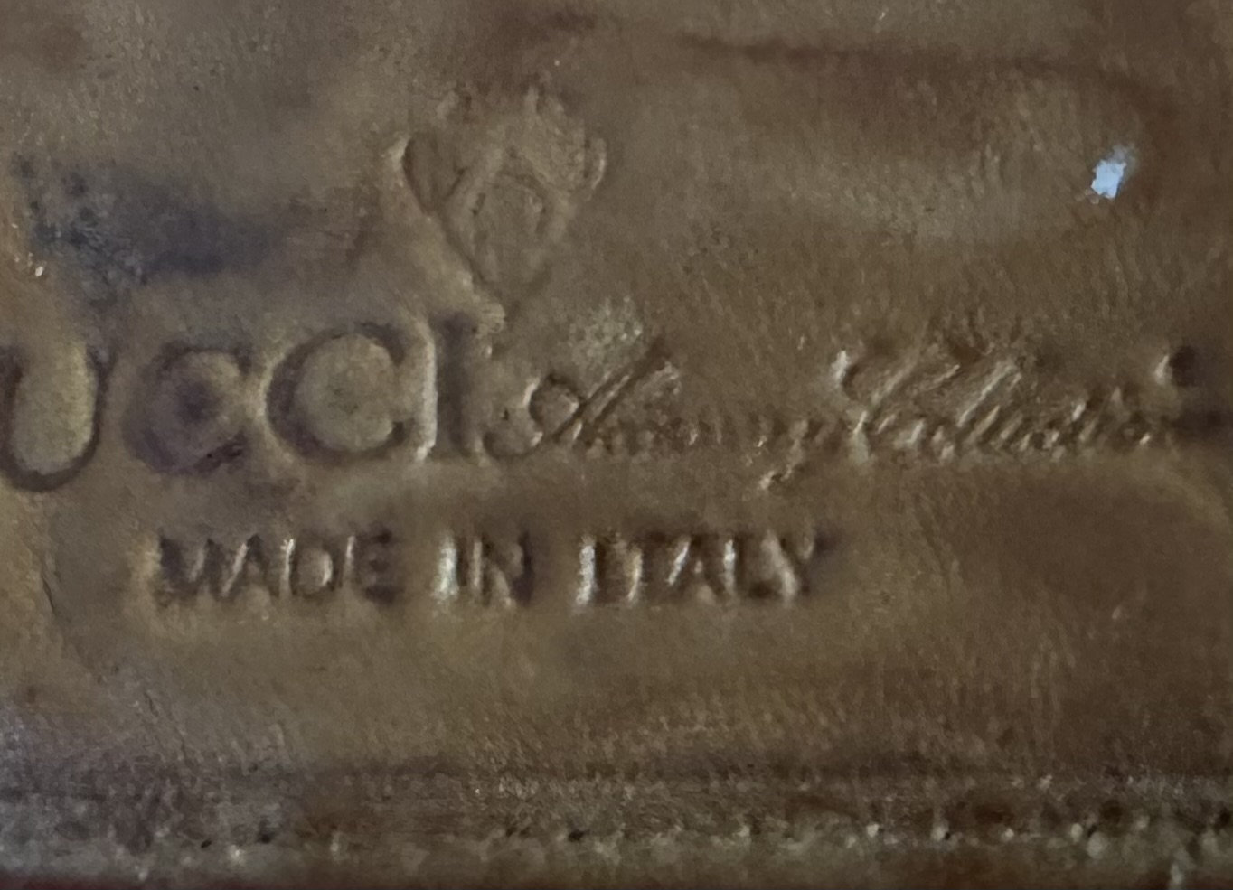 Vintage 1970/80s Real Leather Gucci Accessory Collection Wallet Conker ...