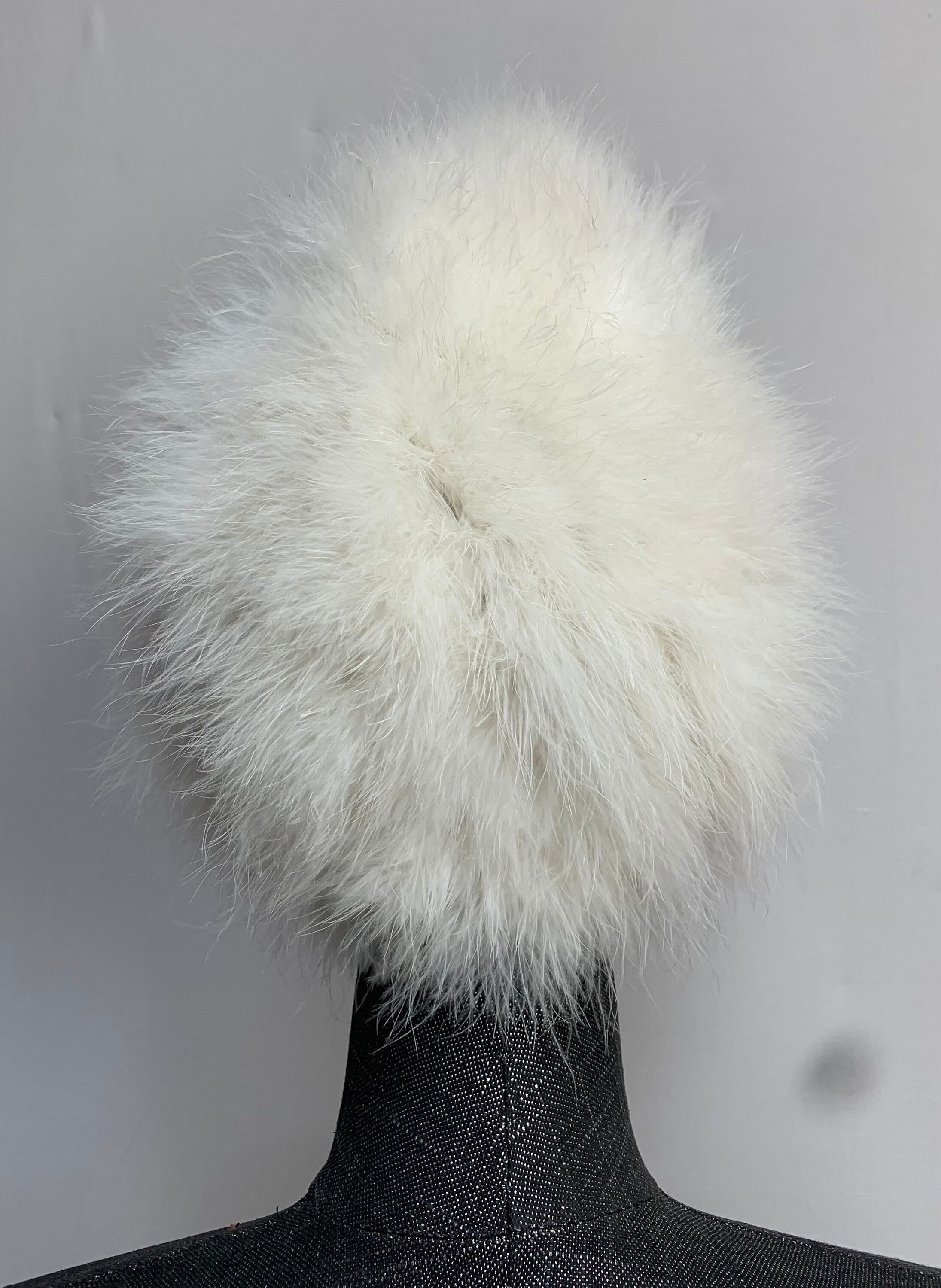 Vintage 1960 Ostrich Feather Hat Made in Yugoslavia - Etsy