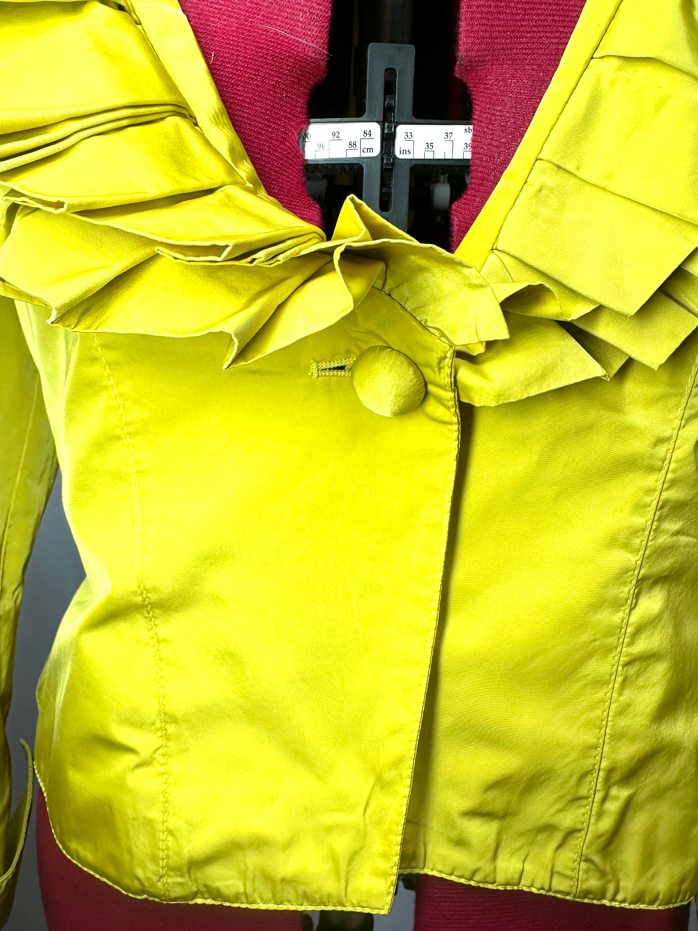 Extremely Stricking Special Satin Jacket by Speziale per Una Saffron ...